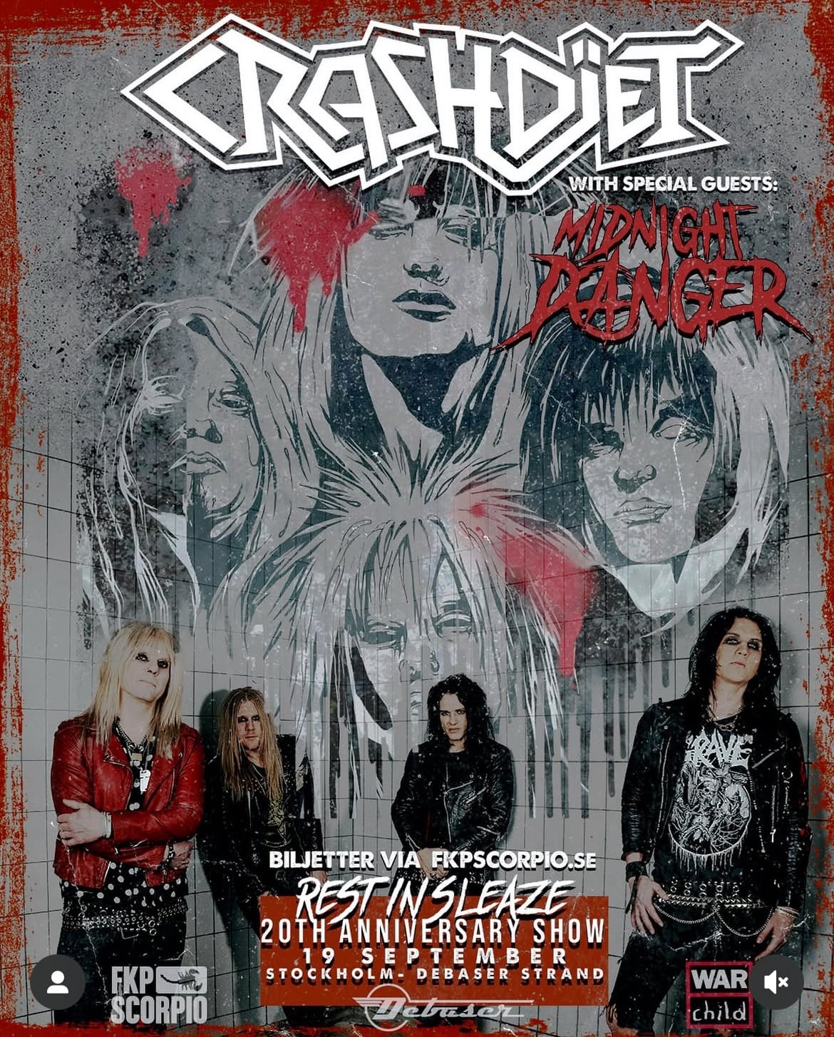 CRASHDÏET to Celebrate 20 Years of Rest in Sleaze with Exclusive ...